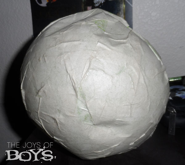 Paper-Mache "Moon" Nightlight From BabbaBox - The Joys of Boys